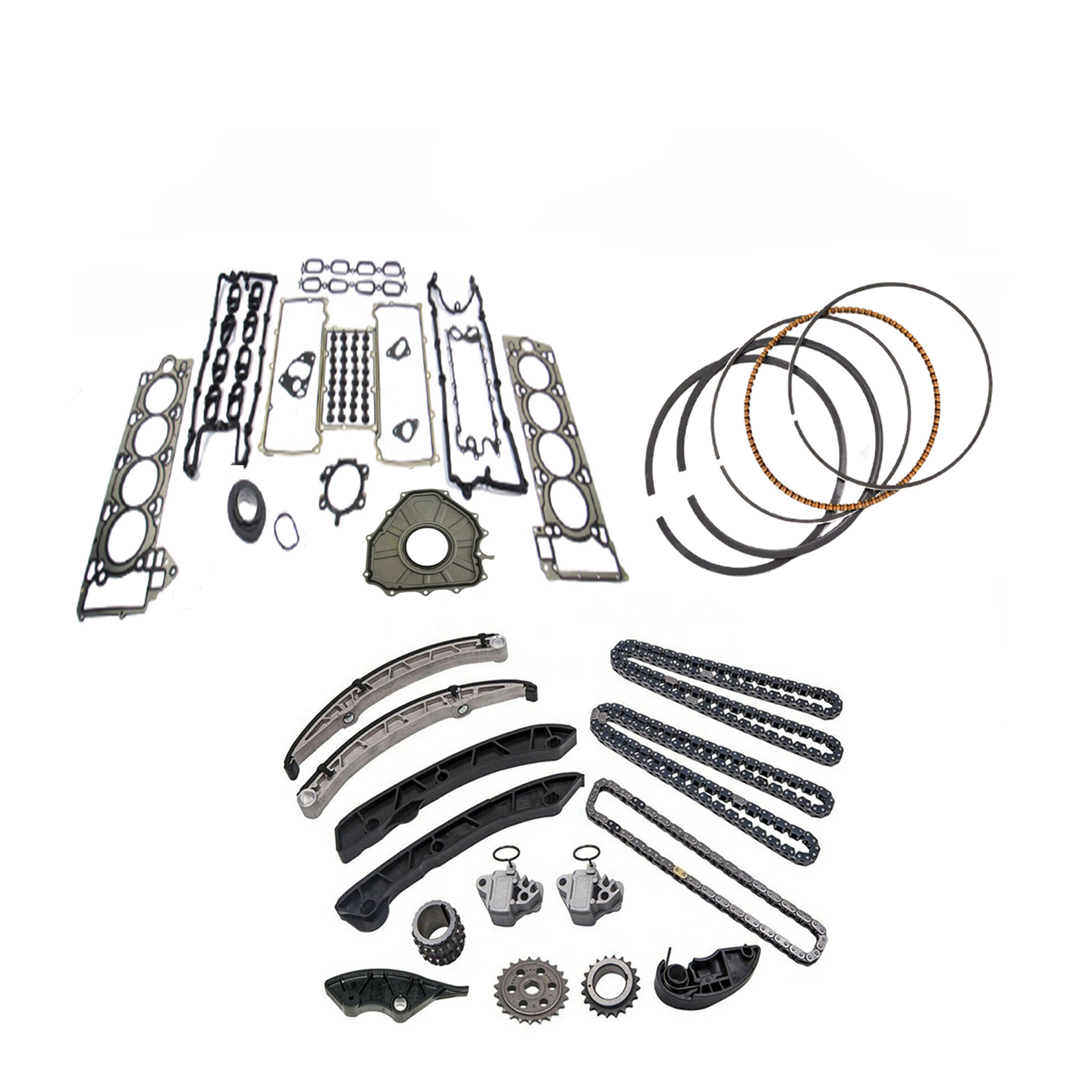 Buy FULL GASKET SET, PISTON RINGS & TIMING CHAIN KIT 5.0 SCV8 ENGINE ...