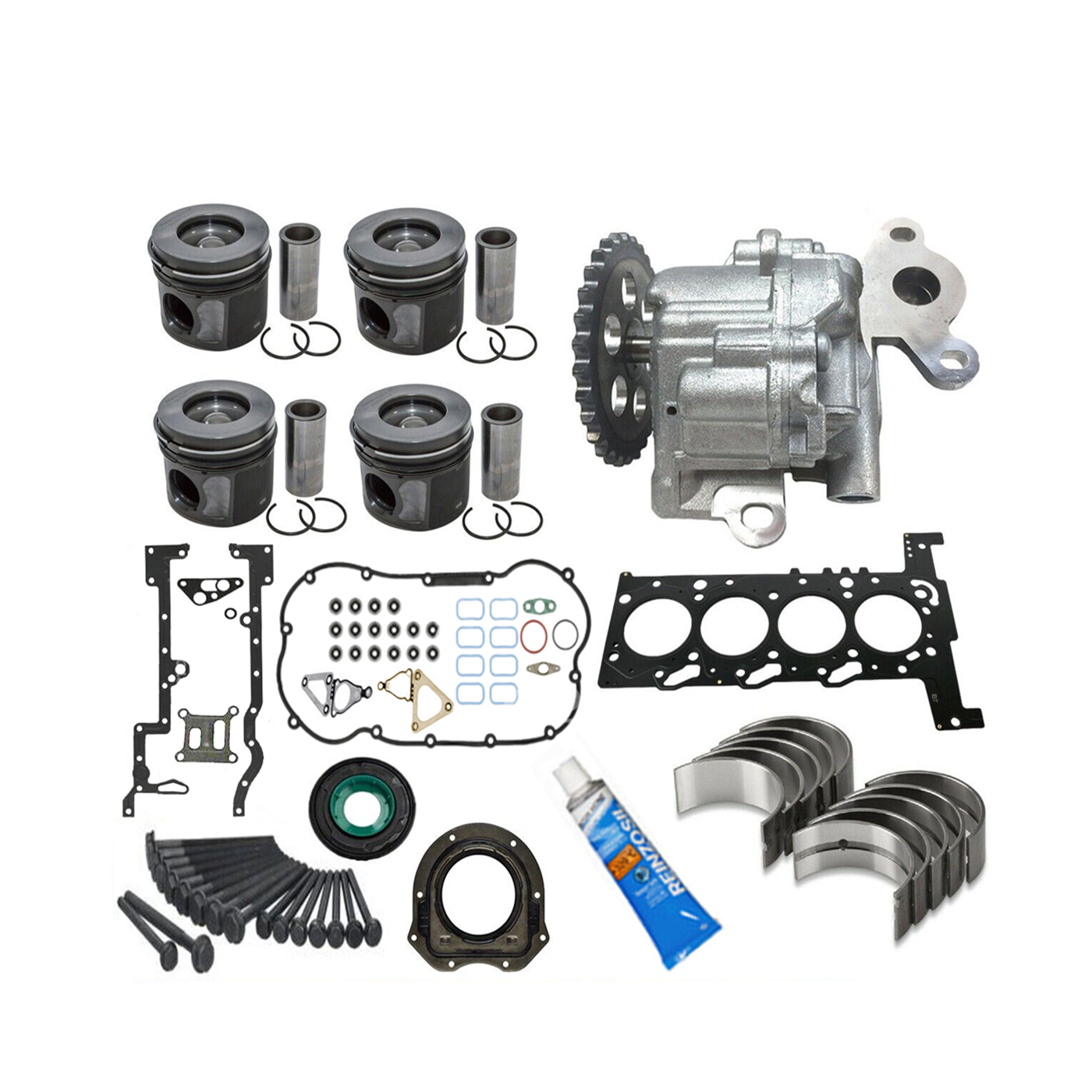 Buy FORD TRANSIT 2.2 TDCI DURATORQ FWD ENGINE REBUILD KIT | 2011-2018 ...
